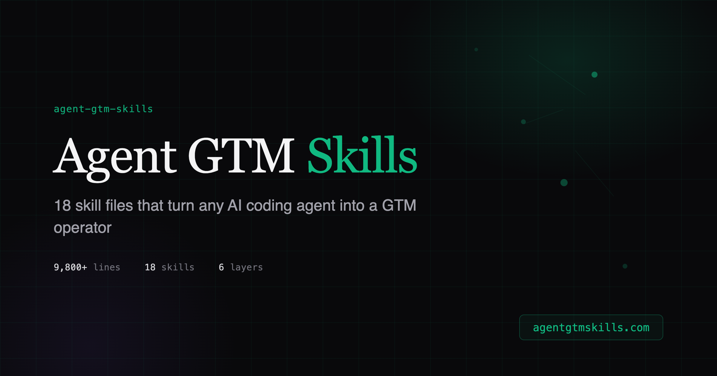 Agent GTM Skills | 18 AI Agent Skills for Go-to-Market